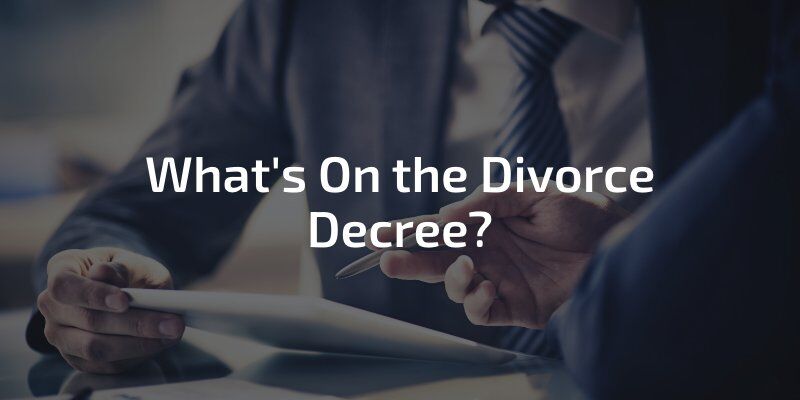 What Does A Divorce Decree Look Like?